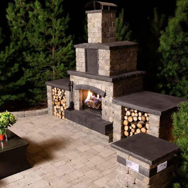 barkman Large Fireplace Kit | Kakwa Stone